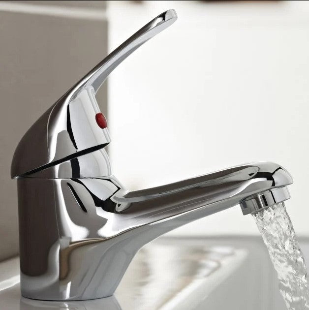 KV G4K Mono Basin Mixer with Click Waste - Chrome — Bathroom Nation