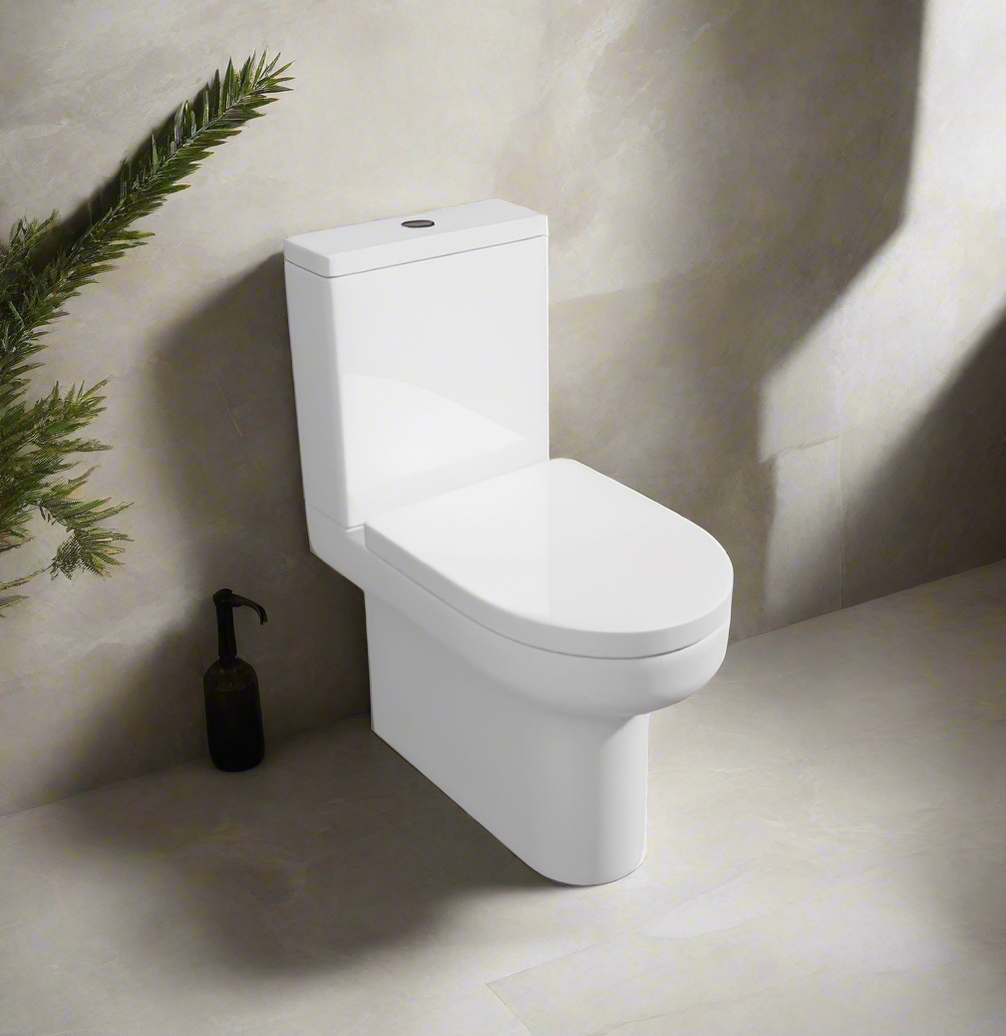 KV Bijoux Close Coupled Back to Wall Toilet with Soft Close Seat ...
