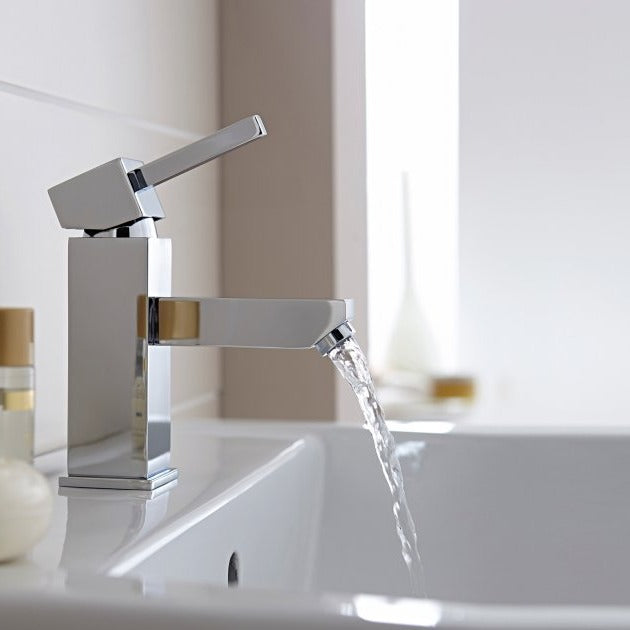 Kartell KVIT Pure Mono Basin Mixer with Click Waste - Chrome — Bathroom ...