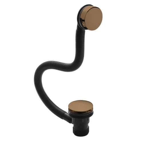 ROMA Bath Click Waste with Overflow - Brushed Bronze — Bathroom Nation