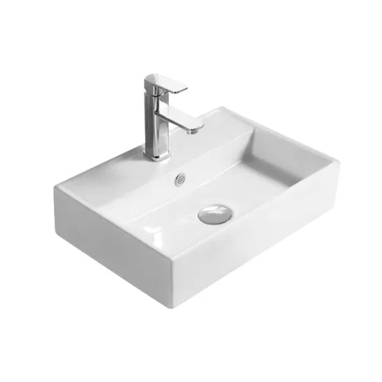 NOVA Ceramic Rectangular Countertop Basin 500 x 350 x 120mm — Bathroom ...