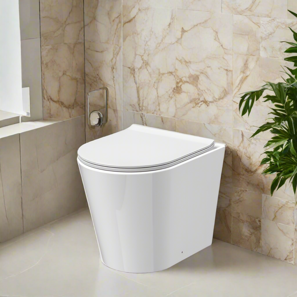 NOVA Freya Round Rimless BTW Pan & Soft Close Seat — Bathroom Nation