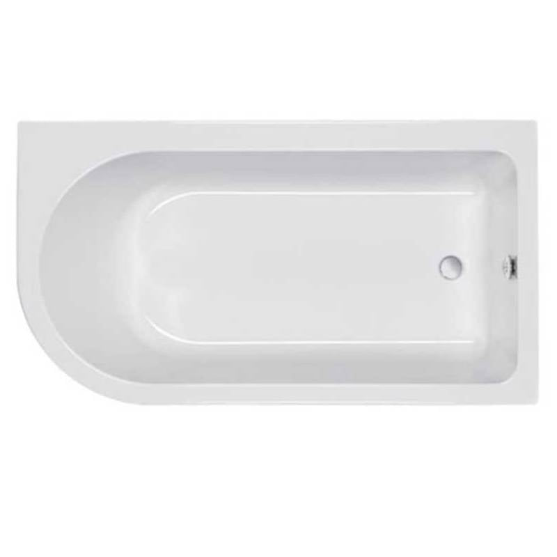 Carron Status 1550mm x 850mm Curved Shower Bath - Left/Right Hand ...